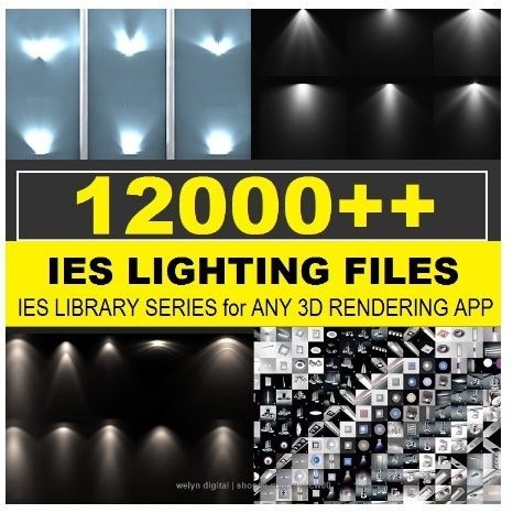 Enscape/3DS Max/3D Rendering Software IES Lighting Library Collection 12000+ Set for 3D Artist ...