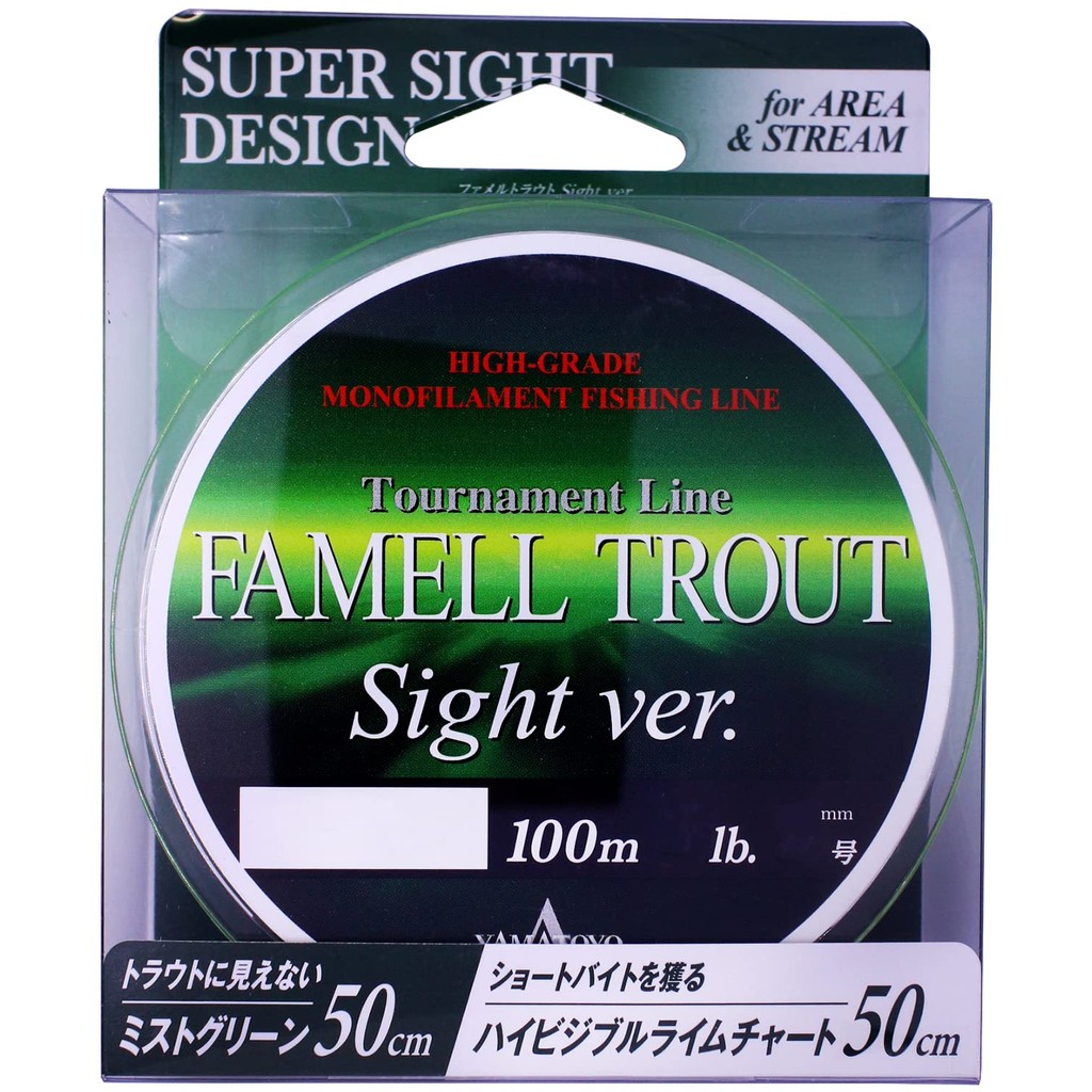 Yamatoyo Famelt Trout Site Version 100m Mist Green & Lime Chartreuse | Shopee Thailand