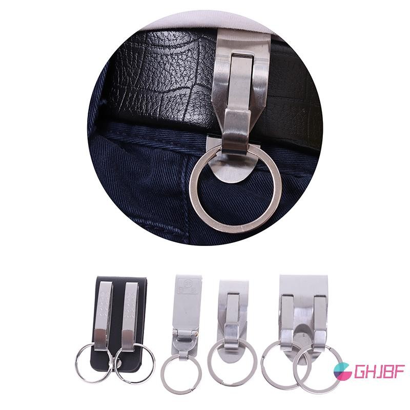 Ghjbf] สแตนเลส Quick release Keychain Belt Clip key snap holder แหวนหัวเข็มขัดเดิม สนคอเต่า ...