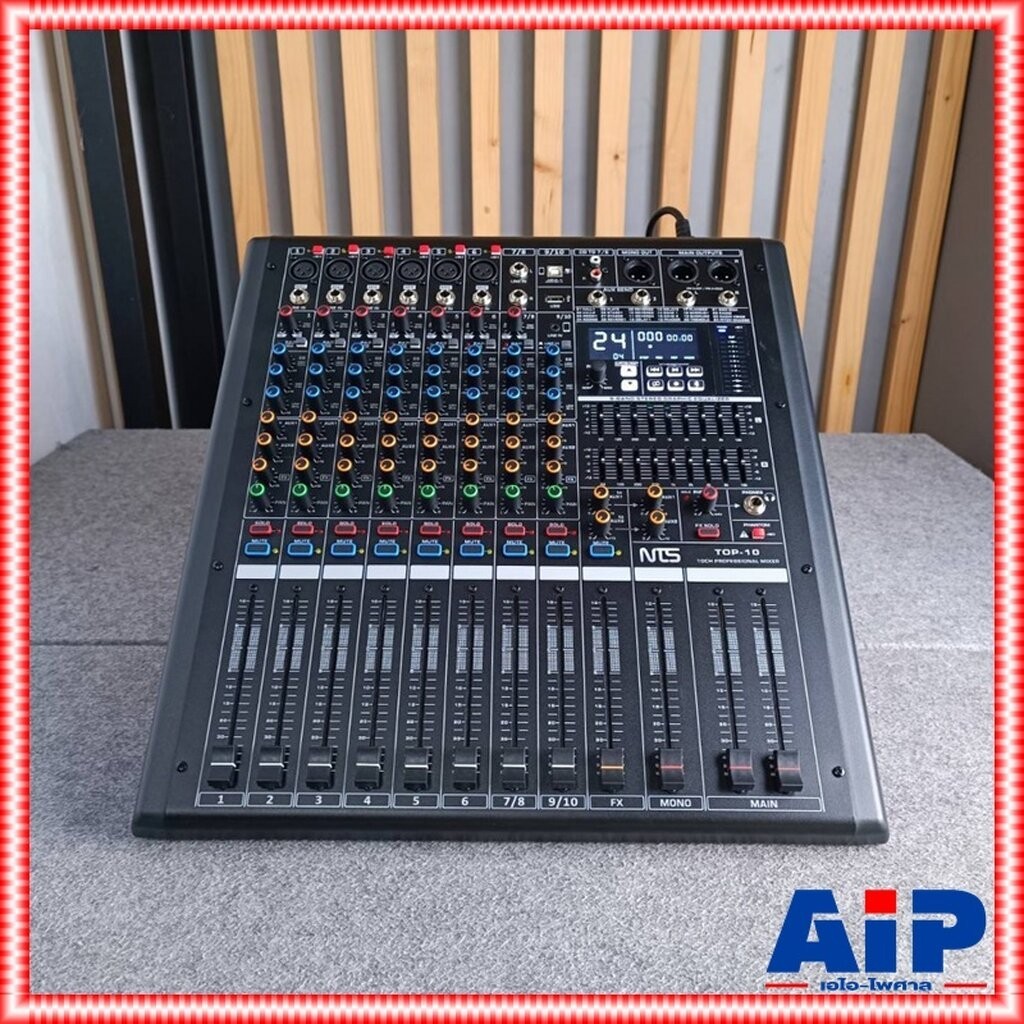 NTS TOP-10 MIXER เอฟเฟคแท้ มิกเซอร์ มิกซ์NTS เครื่องเสียง เครื่องผสมสัญญาณเสียง เครื่องปรับแต่ง ...