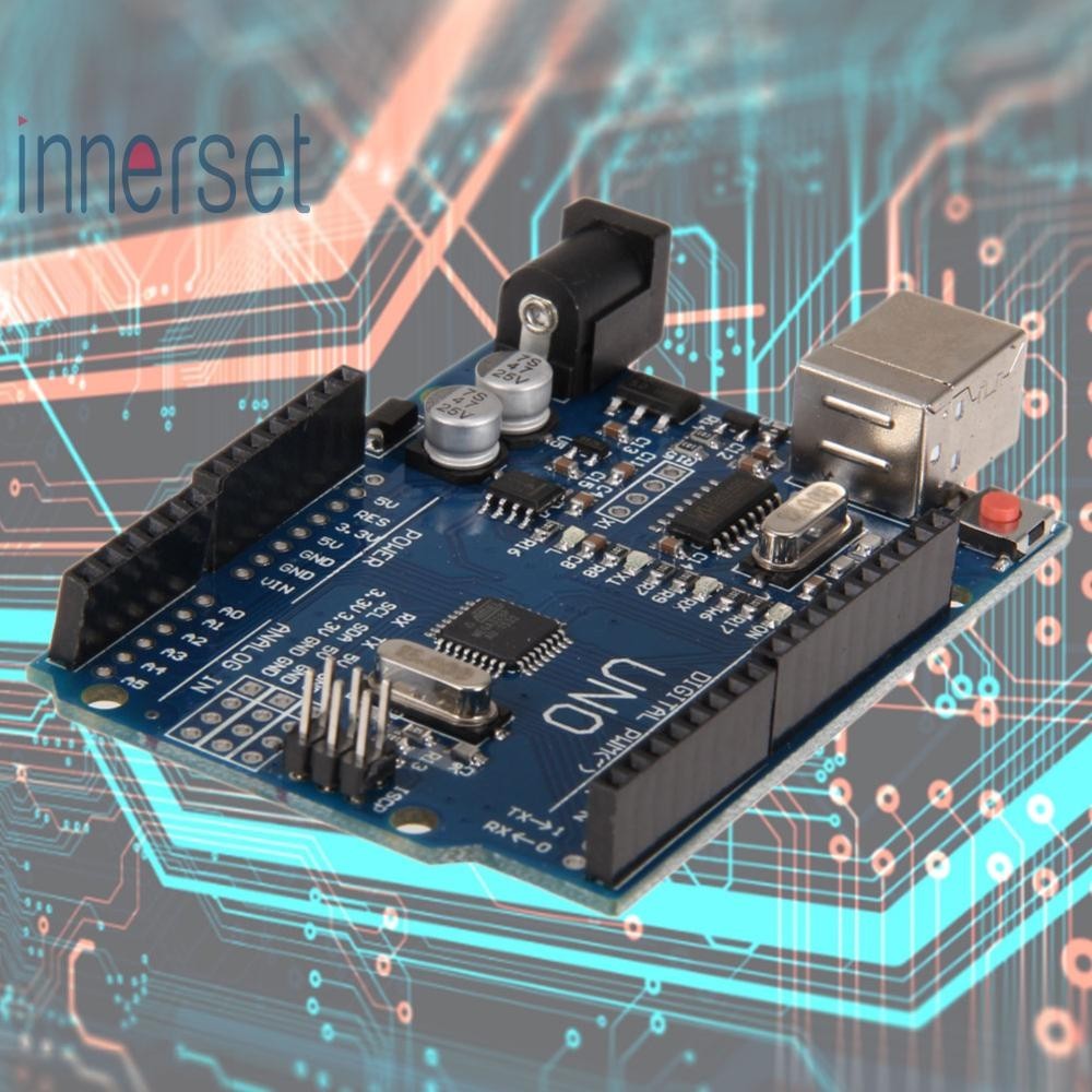 Atmega328p CH340G UNO R3 บอร์ด + สาย USB + กล่องอะคริลิค [innerset.th ...