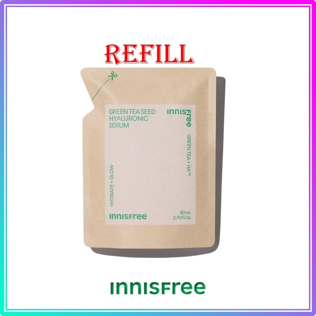Innisfree เซรั่มชาเขียว ไฮยารูลอนิก 80 มล. [รีฟิล] / Innisfree Green ...