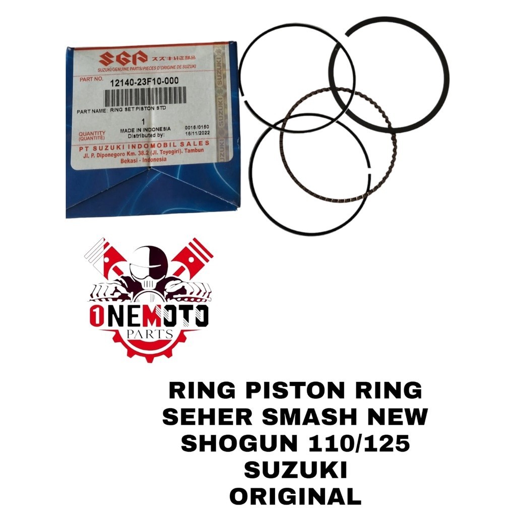 Orimoto - แหวนลูกสูบ 110/125 12140-23F10-000 ขนาดมาตรฐาน SUZUKI | Shopee Thailand