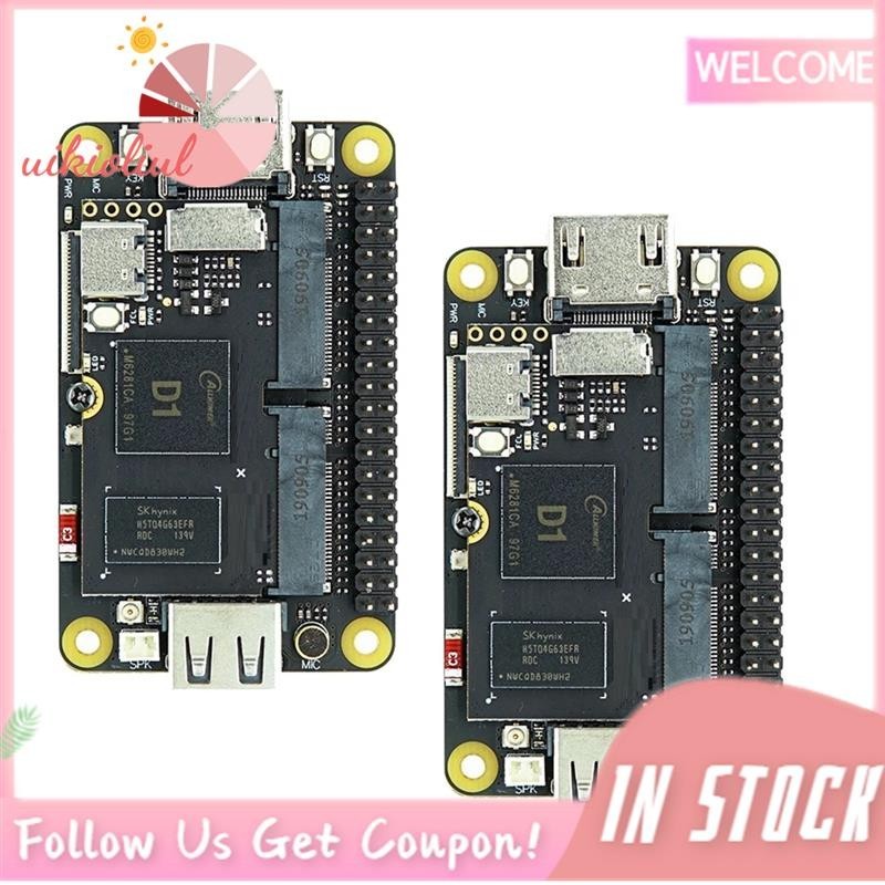 {Uikioliu } บอร์ดไมโครคอนโทรลเลอร์ RV Allwinner D1 Core C906 RISC-V DDR3 Linux พร้อม Wifi ...