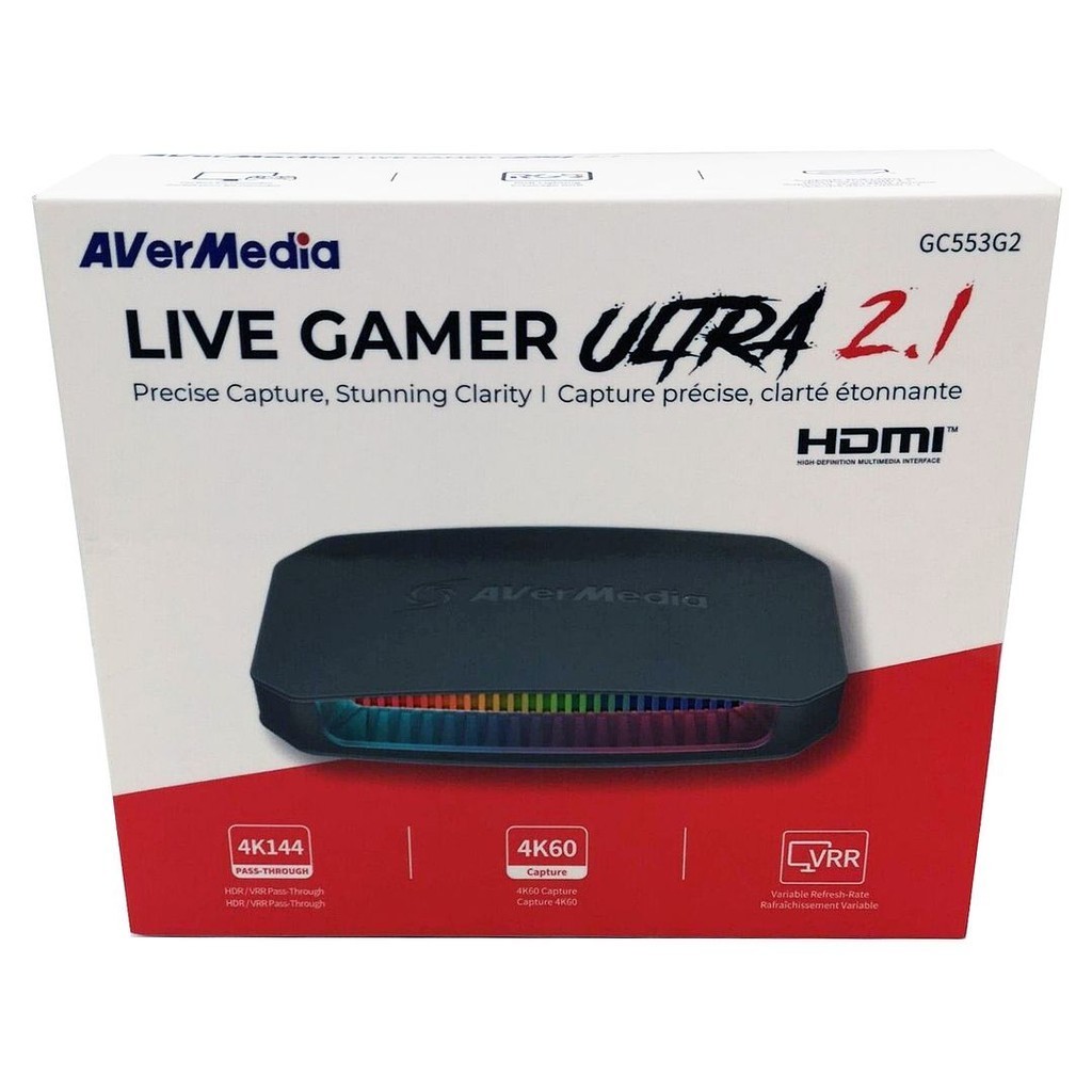 AVerMedia Live Gamer ULTRA 2.1 (GC553G2) HDMI 2.1 4K60 External Capture ...