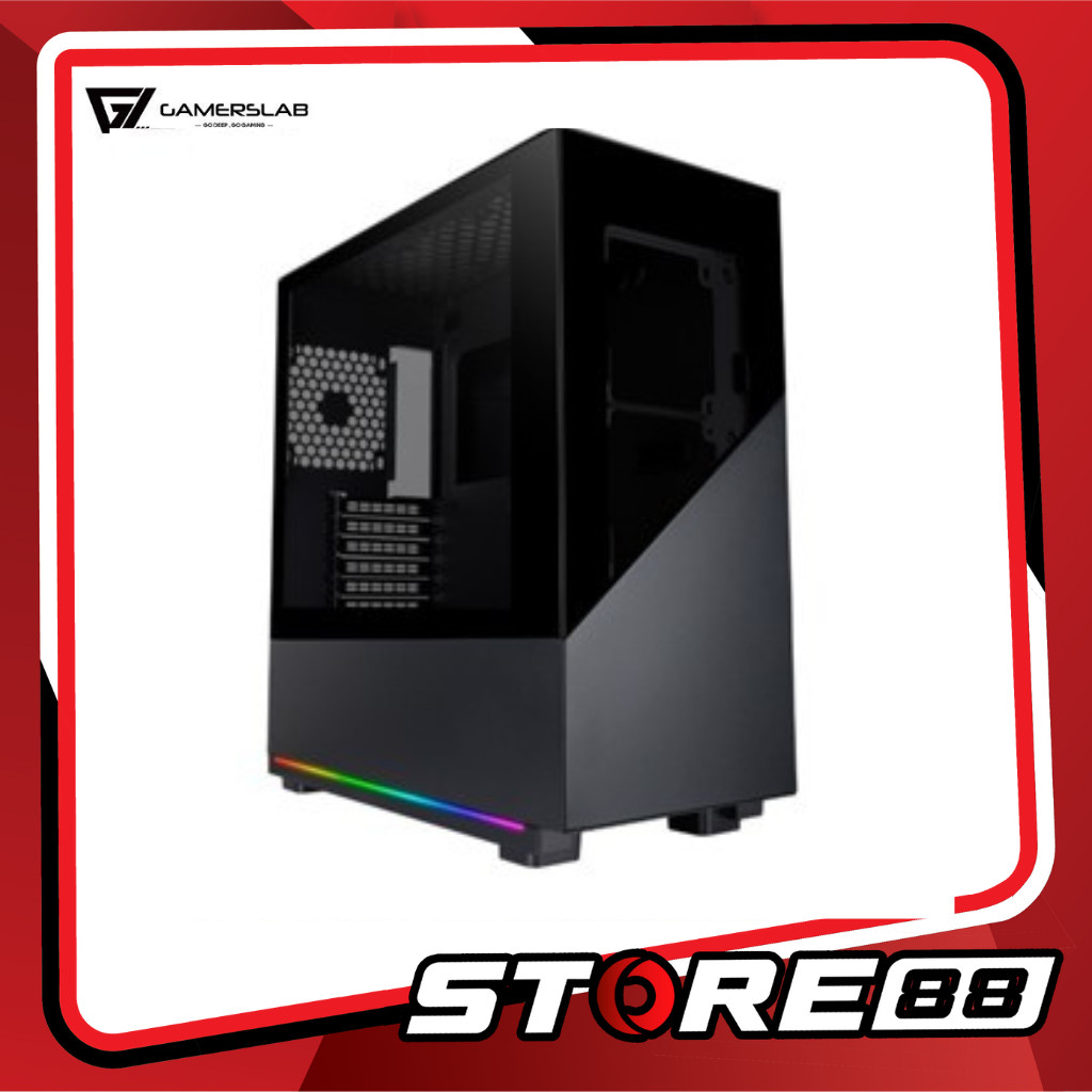 Gamerslab Make In Black Serie Series X363 ATX Chassis with DS-12 ...