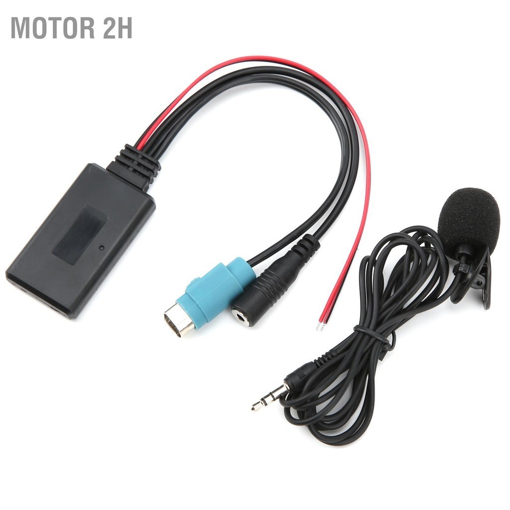 Motor 2H อะแดปเตอร์สายเคเบิล Bluetooth 5.0 AUX พร้อมไมโครโฟน Fit สำหรับ ...