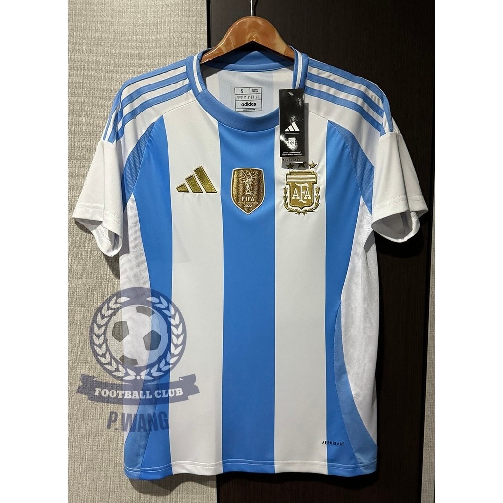 New!! เสื้อฟุตบอลทีมชาติ อาเจนติน่า Home เหย้า โกปาอาเมริกา 2024 [ 3A ...
