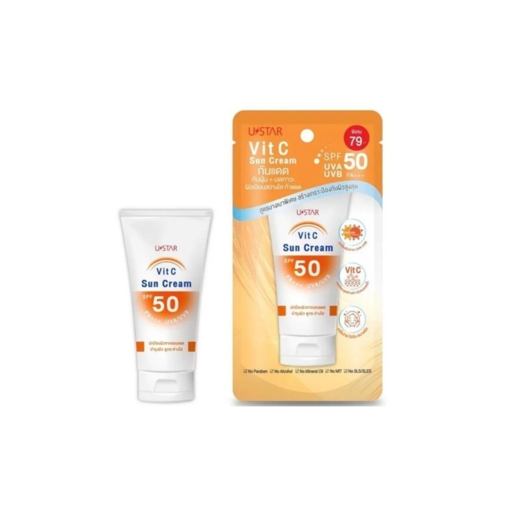 Ustar Vit C Sun Cream Spf50 Pa+++ #03126 ยูสตาร์ วิตซี ซัน ครีม เอสพี ...