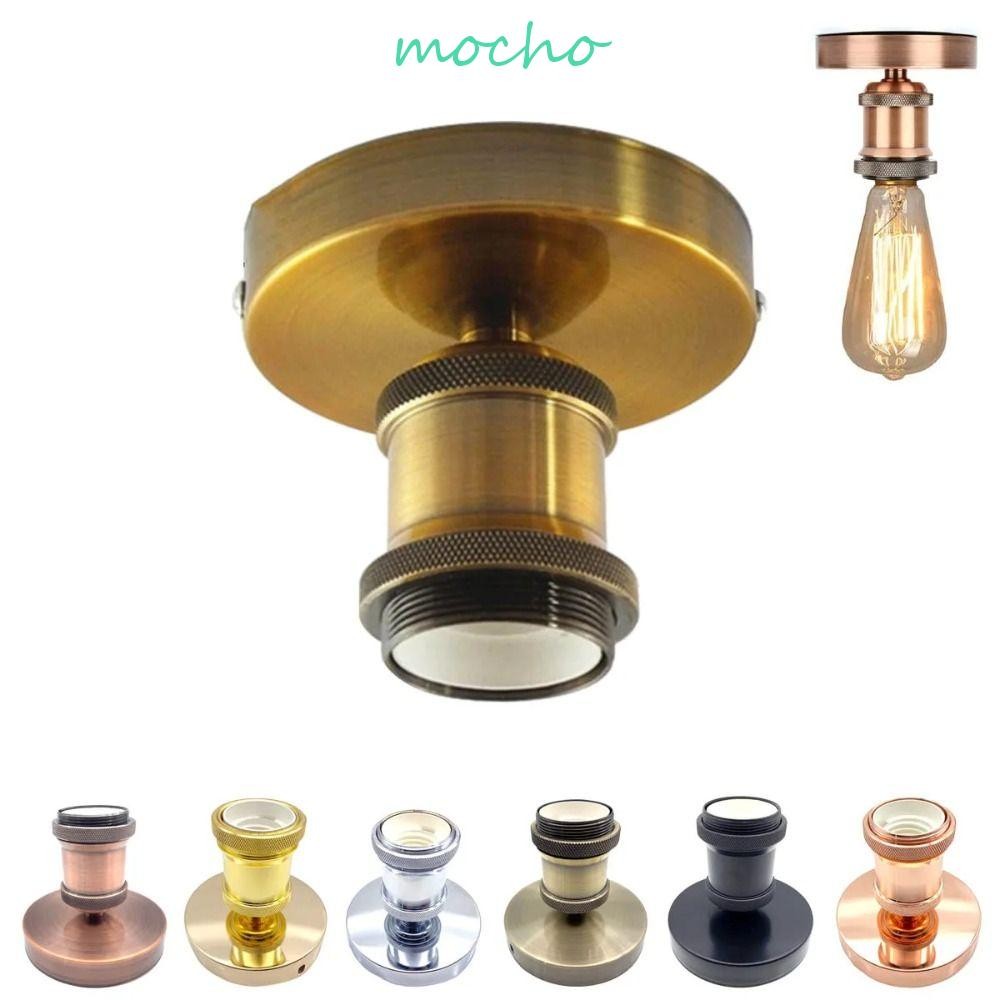 ฐานหลอดไฟ MOCHO, ซ็อกเก็ตโคมไฟอลูมิเนียม E27, ของตกแต่งบ้าน Creative Vintage Lamp Holder Edison ...