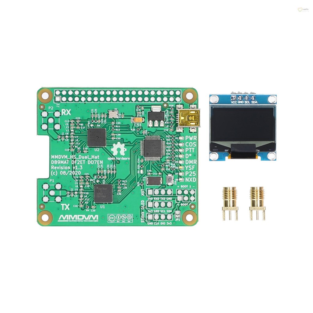 Mmdvm Duplex Hotspot Board พร้อมจอแสดงผล OLED สนับสนุน DMR P25 D Star ...