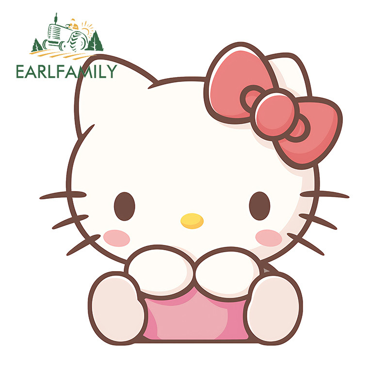 EARLFAMILY Hello Kitty สติกเกอร์รถ Occlusion Scratch Caravan Windows ...