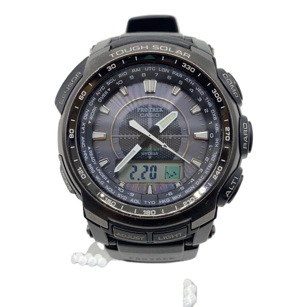 CASIO Men's Watch Solar PROTREK Digiana BLK Direct from Japan ...
