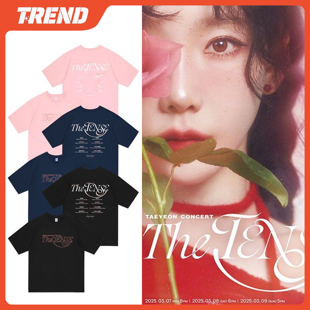 2025 TAEYEON CONCERT "The TENSE" Merch ผ้าฝ้ายเสื้อยืด Plus ขนาดเกาหลี ...