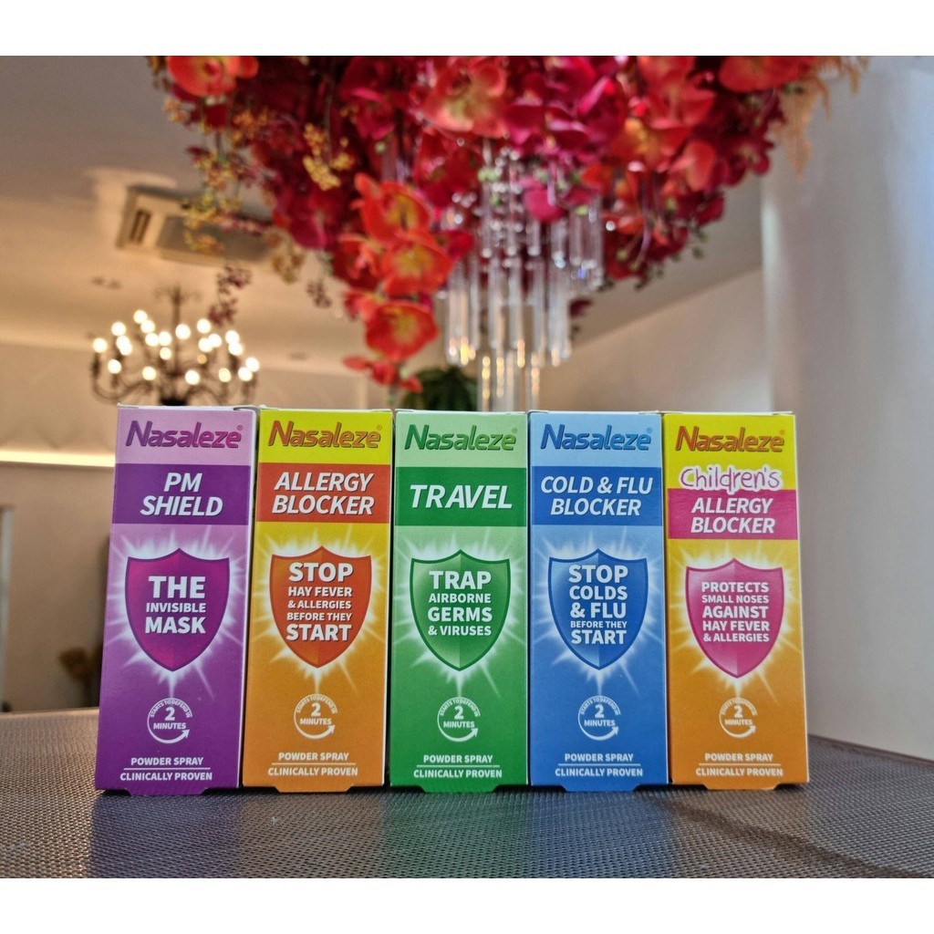 Nasaleze Spray นาซัลลีส สีฟ้า Nasalese EXP:2025 Travel / PM Shield ...