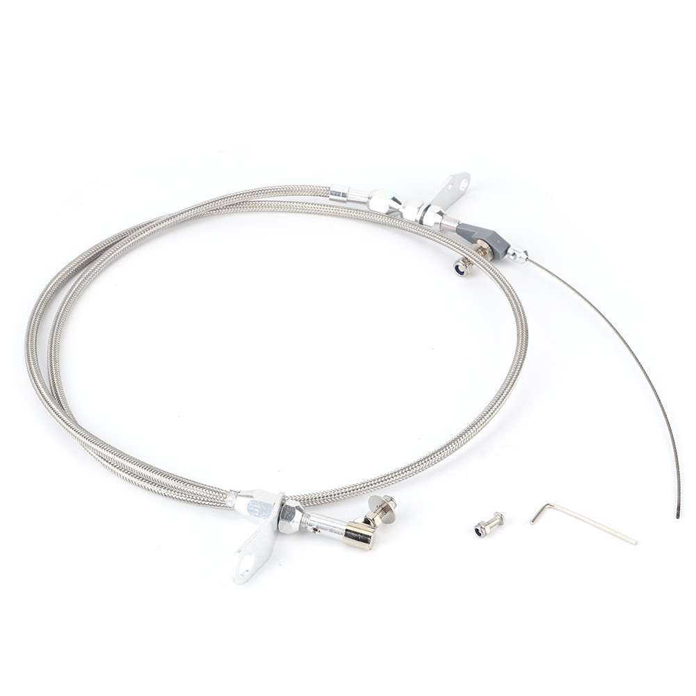 Car Auto Transmission Kickdown Cable Kit Stainless Kick Down Detent ...