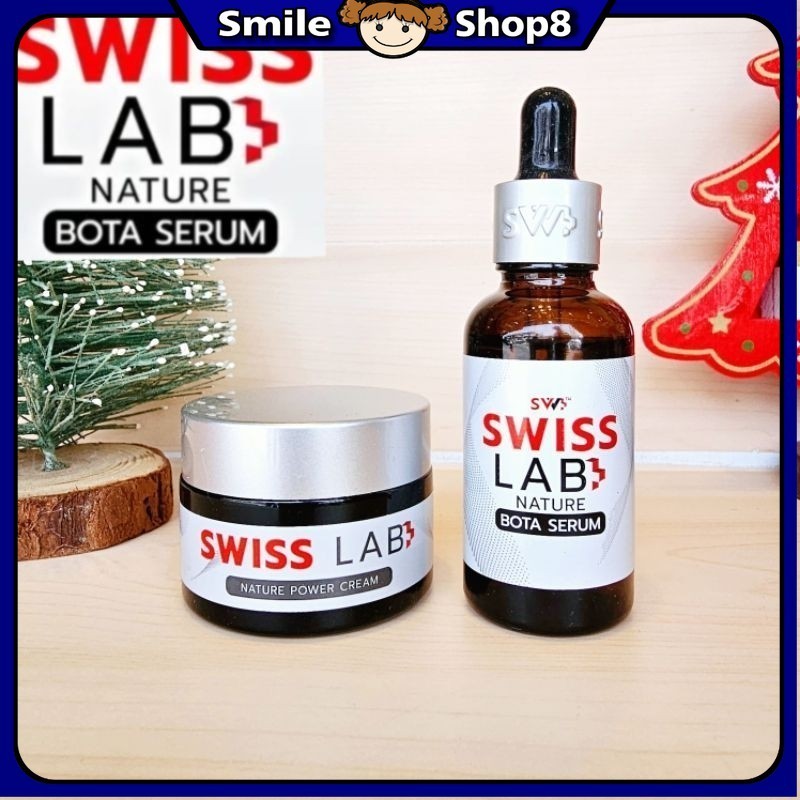 Swisslab เซตคู่บำรุงฟื้นฟูผิว ครีมบำรุง+เซรั่ม สวิสแล็บ ครีมอาตุ่ย เซรั่มอาตุ่ย ปริมาณ30 ml./ขวด ...