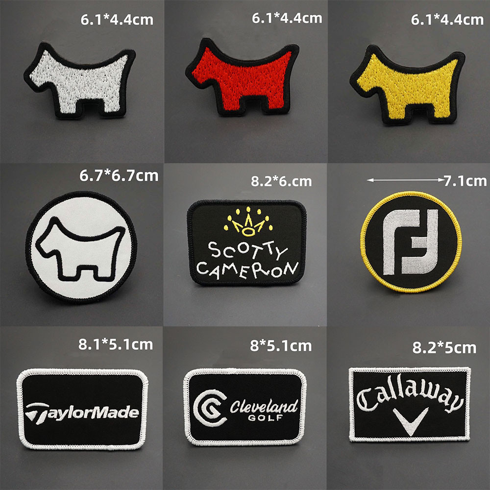 ที่กําหนดเอง Scotty Cameron Golf โลโก้ 三维 เย็บปักถักร้อย Velcro Patch ...