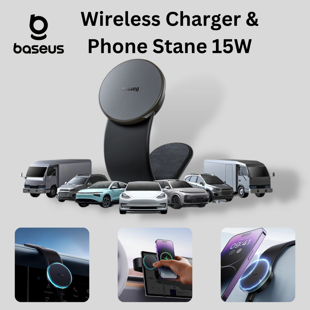 Baseus C02 Pro Series Magnetic Wireless Charging Car Mount ที่ชาร์จไร้ ...