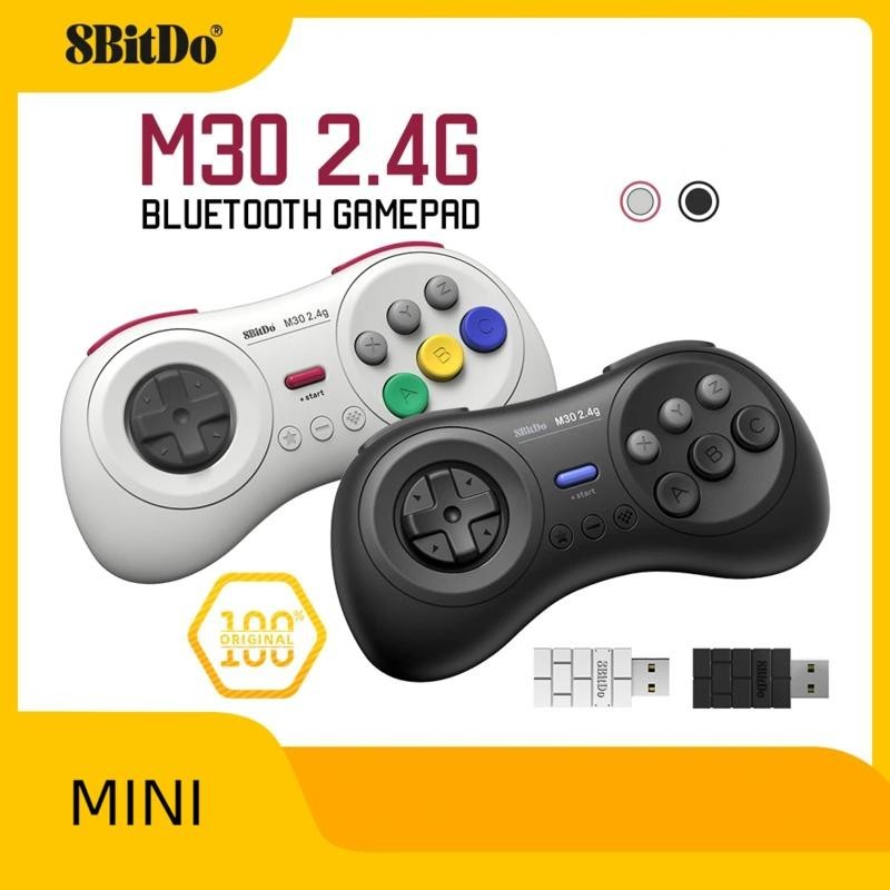 8bitdo M30 เกมแพดควบคุมเกม แบบไร้สาย 2.4G สําหรับ Sega Genesis Mini และ Mega Drive Mini Sega ...