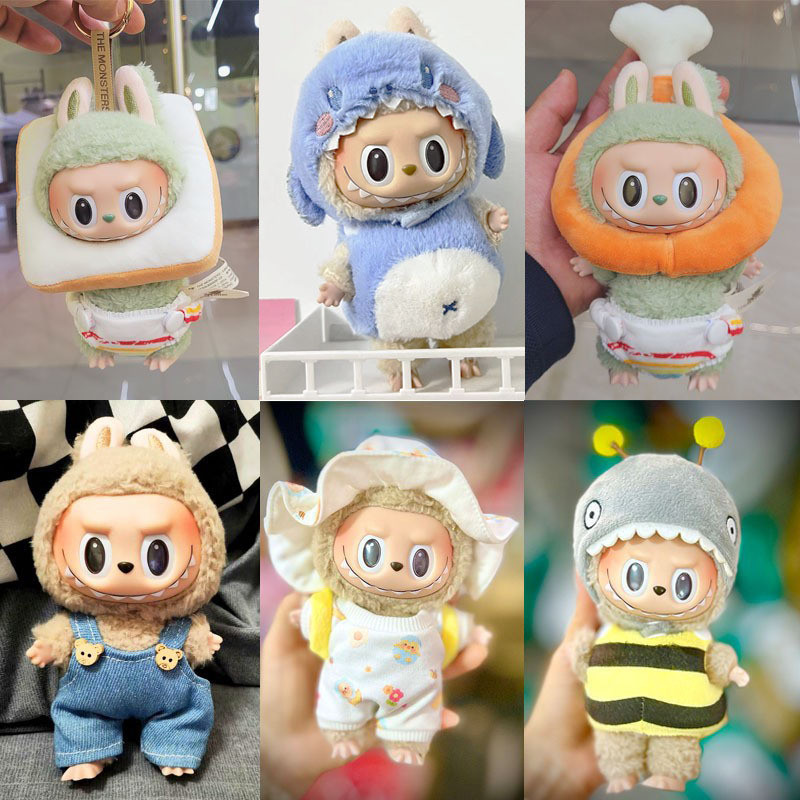 ชุด labubu macaron/LABUBU ชุดตุ๊กตา 15cm | Shopee Thailand