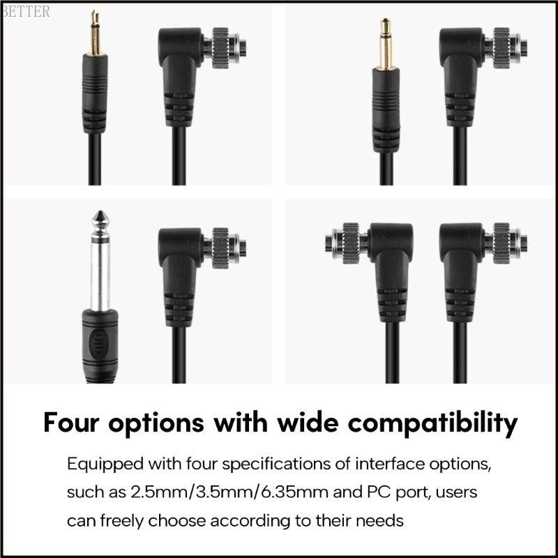 Bett Flash Sync Cable กล้องแฟลช Sync Cable 2 5 มม.ถึงชายแฟลช PC Sync ...