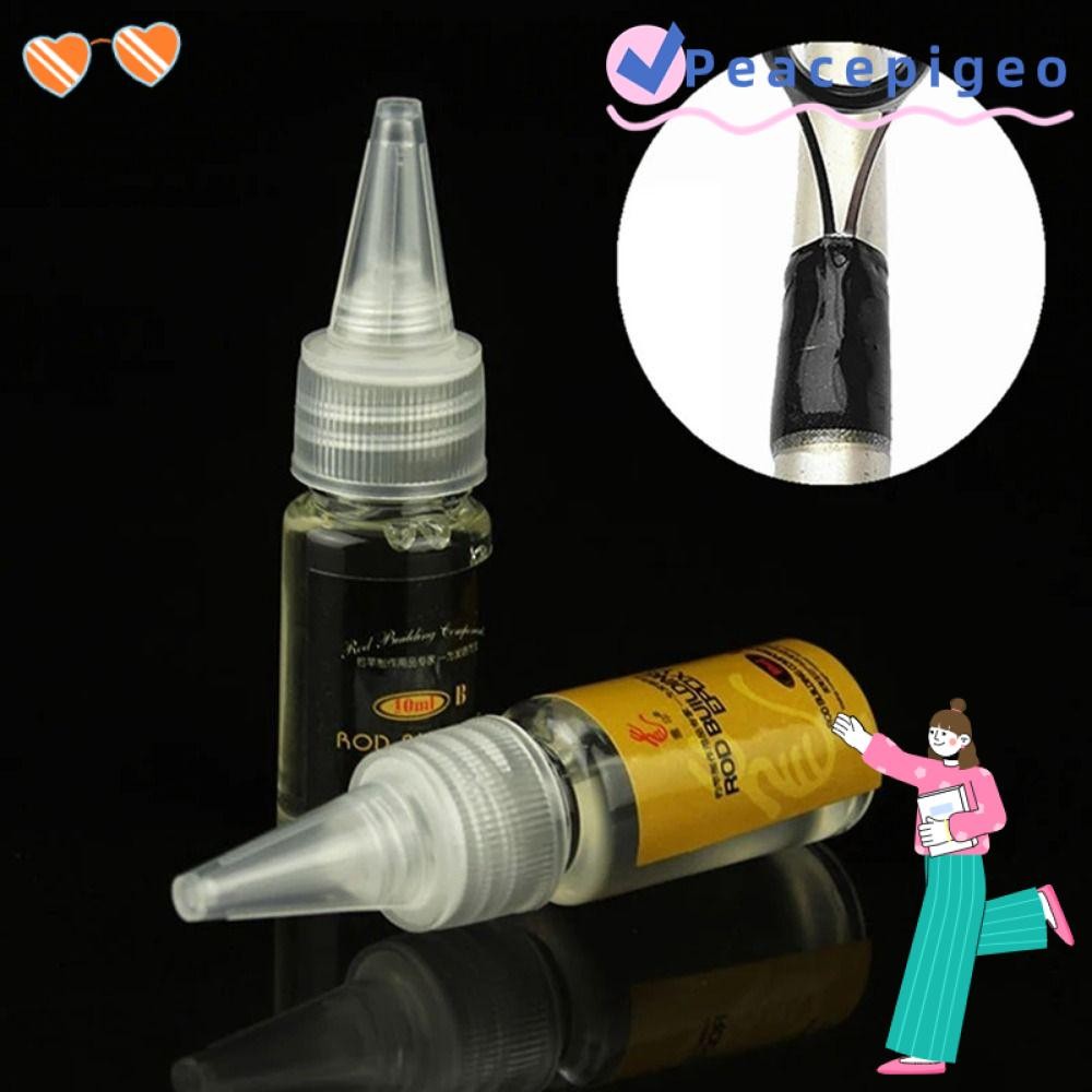 Peacepigeo 2 ชิ้นกาว AB,อีพ็อกซี่เรซิ่นเบ็ดตกปลาอุปกรณ์เสริมกาวคันเบ็ด,DIY Fishing Tackle ซ่อม ...