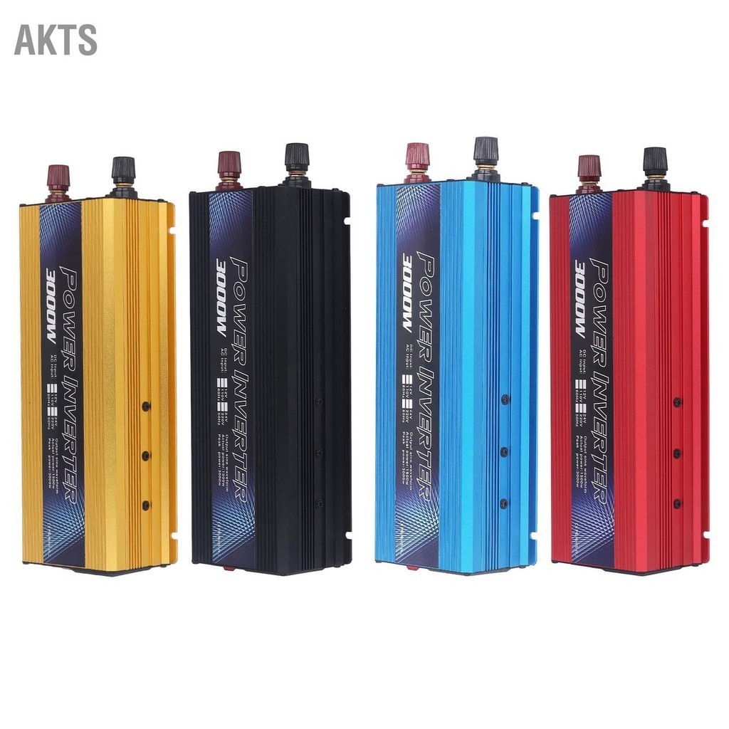 AKTS รถอินเวอร์เตอร์ไฟฟ้า Sine Wave Converter พร้อมพอร์ต USB พัดลมระบาย ...