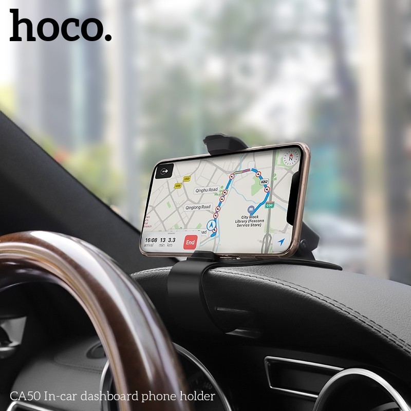 Hoco CA50 ที่ยึดมือถือในรถ แบบหนีบ ติดคอนโซล / แดชบอร์ด รองรับมือถือจอ ...
