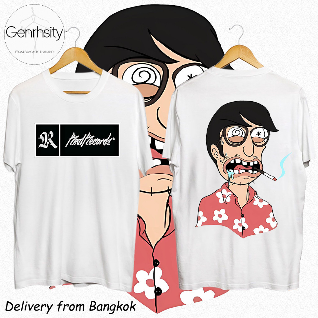 แฟชั่น P9d เสื้อยืด พิมพ์ลาย Real Records The Rapper วินเทจ เสื้อดาว ...