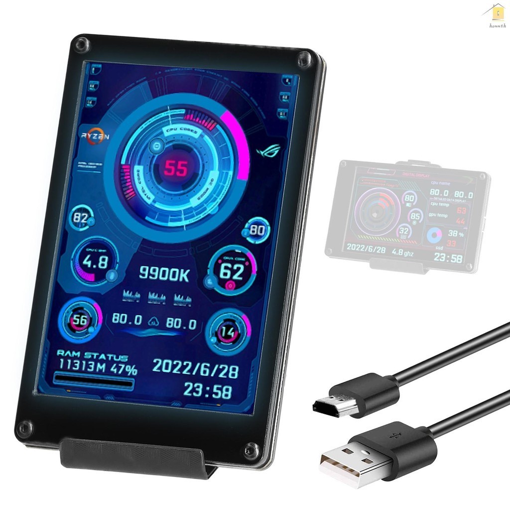 หน้าจอมอนิเตอร์ Lcd รองรับ Cpu Raspberry Pi Wins Monitor Cpu Sub-screen ...