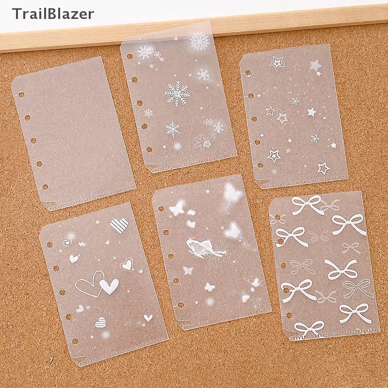 Tbth 1PC หมายเหตุหนังสือกระเป๋าด้านในฝาครอบการ์ด Sleece INS M5 ห้าหลุมหลวมผู้ถือบัตรกรณี PVC ...