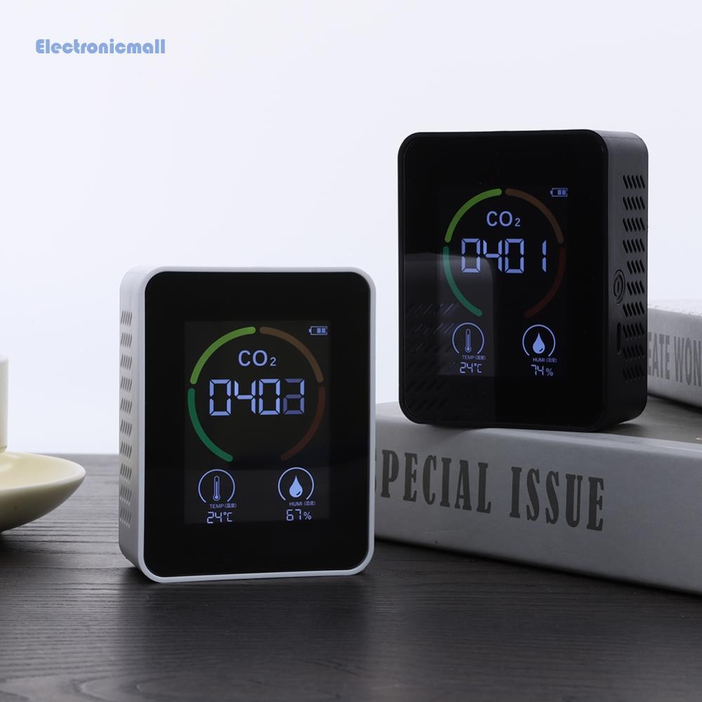 3/5/6/10 in1 ดิจิตอลแบบพกพา CO2 เมตรจอแสดงผล LCD เครื่องตรวจจับคาร์บอนไดออกไซด์ Air คุณภาพ ...