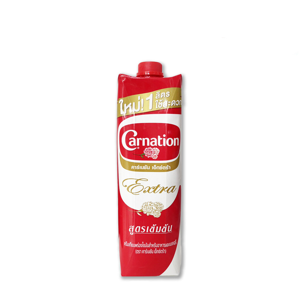 Carnation Extra นมสดคาร์เนชั่น extra นมข้นจืด ขนาด1Lt | Shopee Thailand