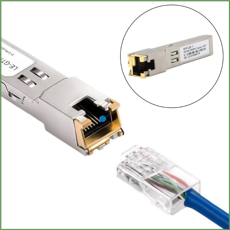 Bon SFP โมดูล RJ45 Switcher Gbic 10 100 1000M Connector SFP ทองแดง RJ45 ...