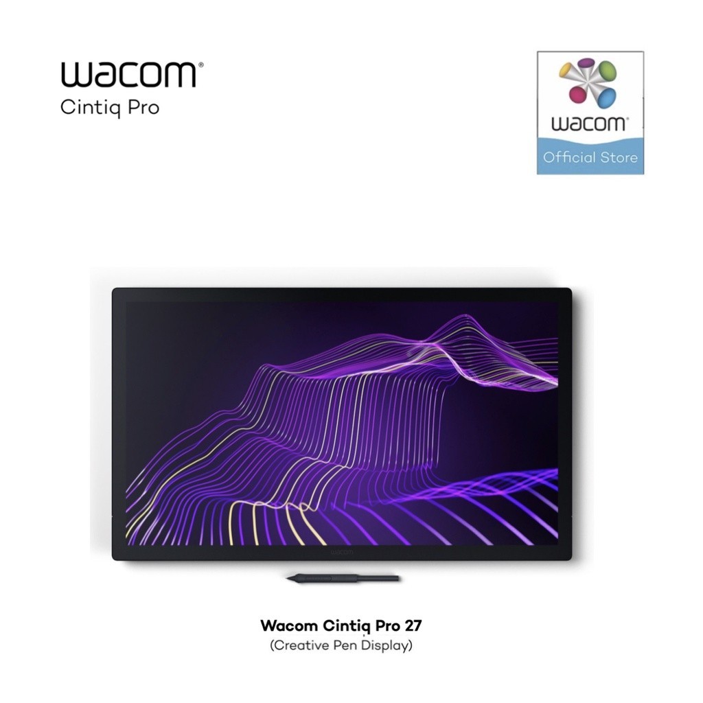 [New Model] Wacom Cintiq Pro 27 (DTH271) เมาส์ปากกาพร้อมหน้าจอ สำหรับวาดภาพกราฟฟิก | Shopee Thailand