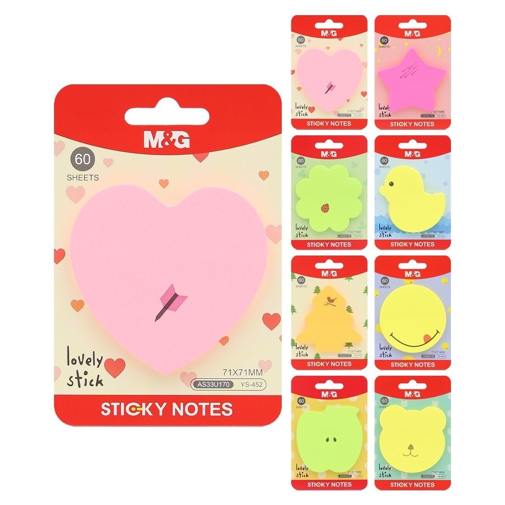 ม&G Sticky Notes Lovely Stick Pine Trees 60 แผ่น AS33U170 YS-452 Memo ...