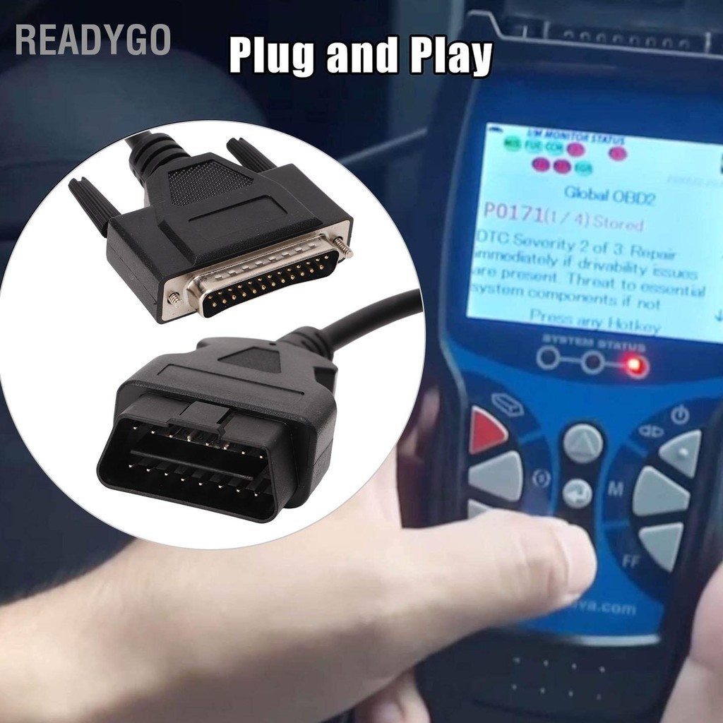 ReadyGo 12V OBD2 เครื่องสแกนเนอร์ 05-0012 เครื่องอ่านโค้ด OBDII ...