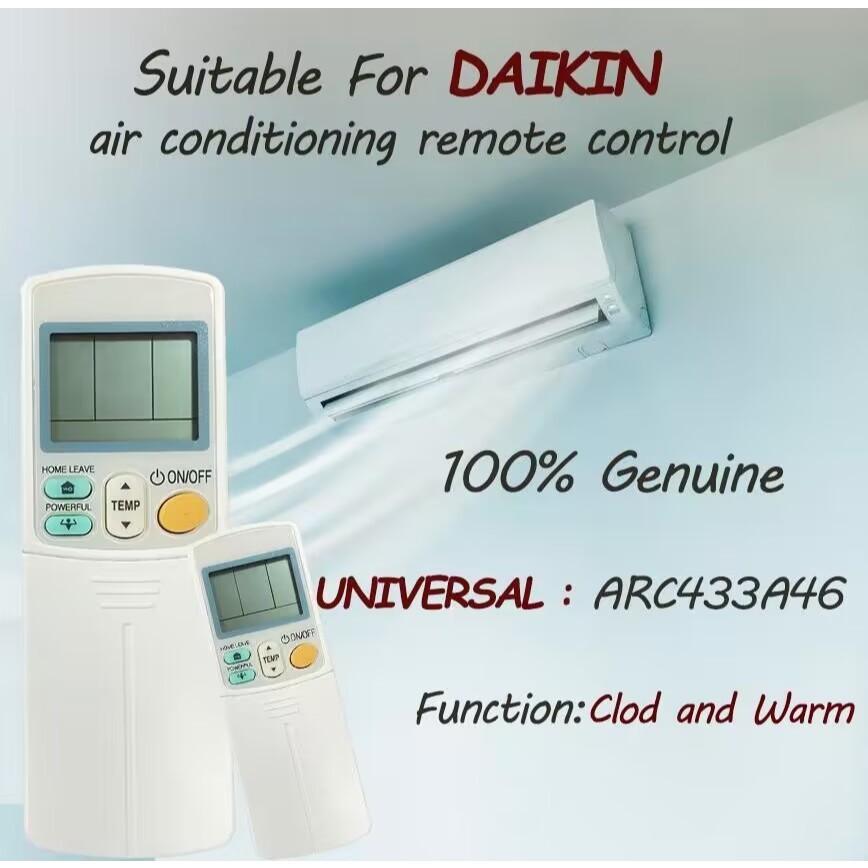 รีโมตคอนโทรลเครื่องปรับอากาศ สําหรับ DAIKIN ARC433A46 | Shopee Thailand