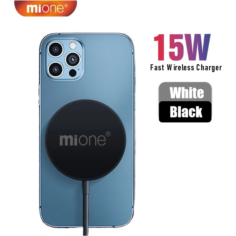 Mione แท่นชาร์จแม่เหล็กไร้สาย 15W สําหรับ IP 14 13 12 | Shopee Thailand