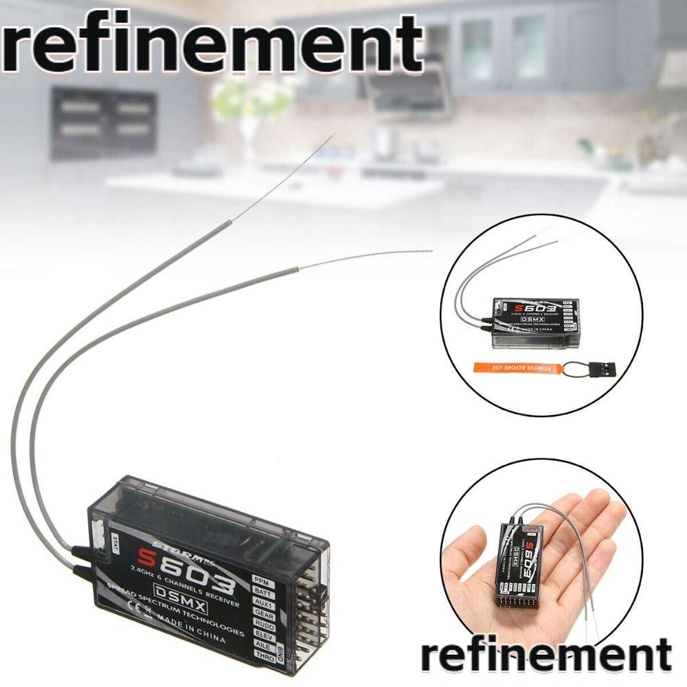 Refinement S603 DSMX ตัวรับส่งสัญญาณ 2.4 GHz Air 6 ช่องทาง ระยะไกลมาก 3 ...