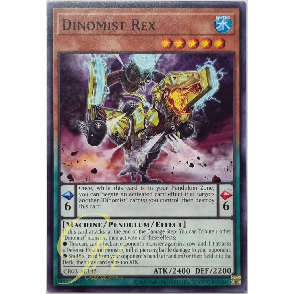 Yugioh [CR03-AE145] Dinomist Rex (Common) | Shopee Thailand