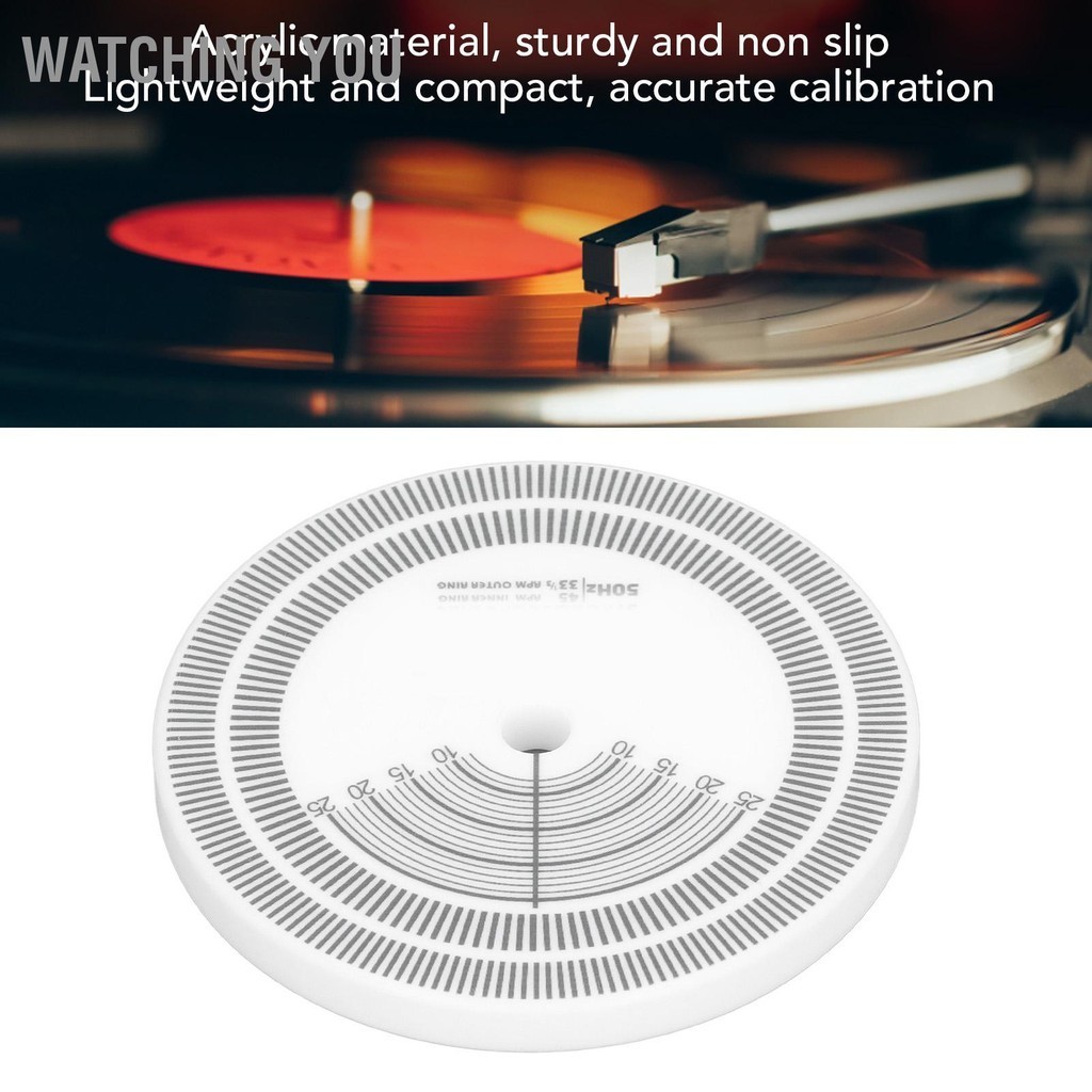 Watching You LP เครื่องเล่น Strobe Disc สอบเทียบ TACHOMETER สำหรับ ...