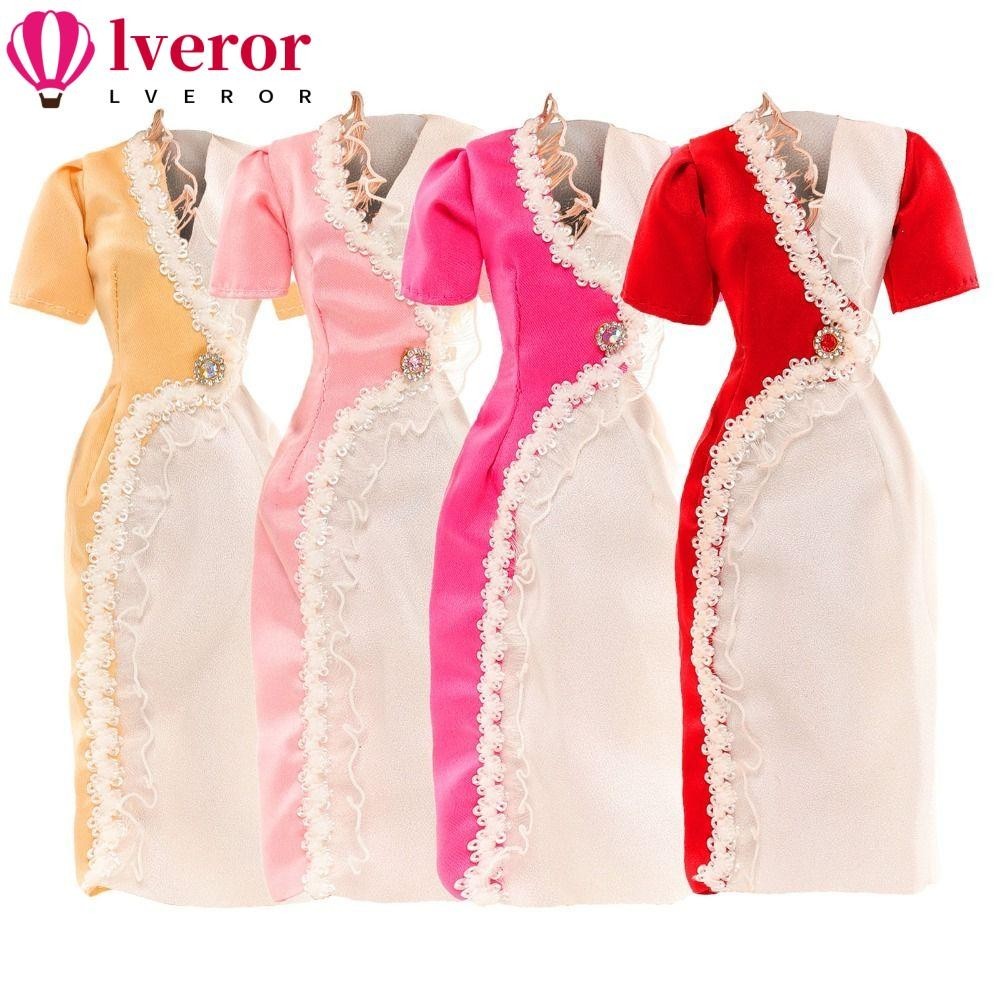 Lveror ชุดเดรสกระโปรงยาว 11.5 นิ้ว 6 แบบ 30 ซม. 1/6 คุณภาพสูง สําหรับตุ๊กตา BJD | Shopee Thailand