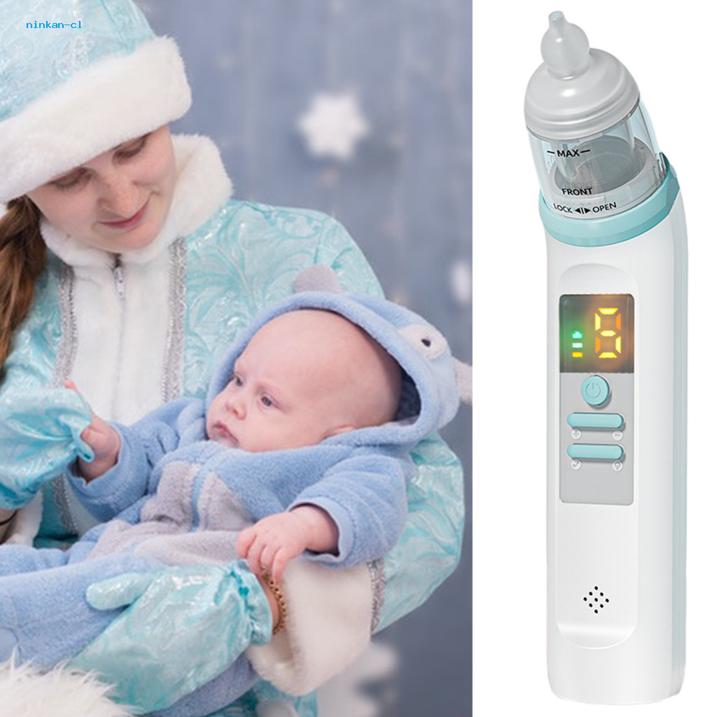 [Ninkan] เครื่องช่วยหายใจจมูกเด็กทารก เสียงเงียบ 5 โหมดดูด ทําความสะอาด ...