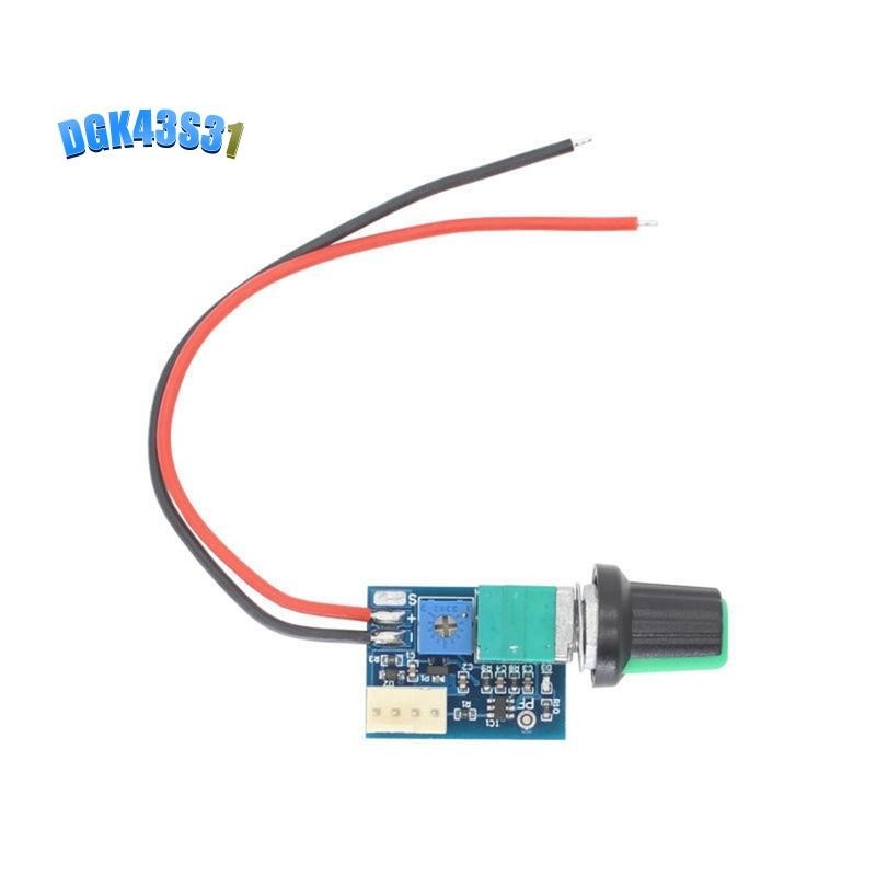 【dgk43s31】ตัวควบคุมความเร็วพัดลม Pwm DC 12V พลาสติก โลหะ พร้อมลูกบิดสวิตช์ 4 สาย 1 ชิ้น | Shopee ...