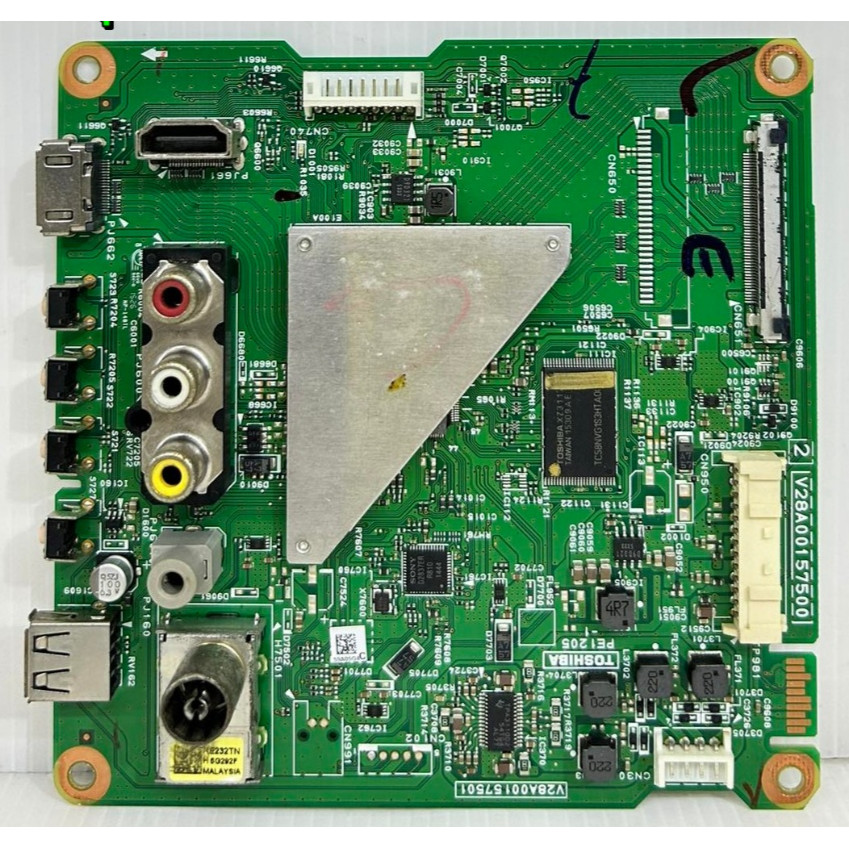 เมนบอร์ด ทีวี TOSHIBA รุ่น 40L2550VT พาร์ท V28A00157501 ของถอด มือ2 เทส ...