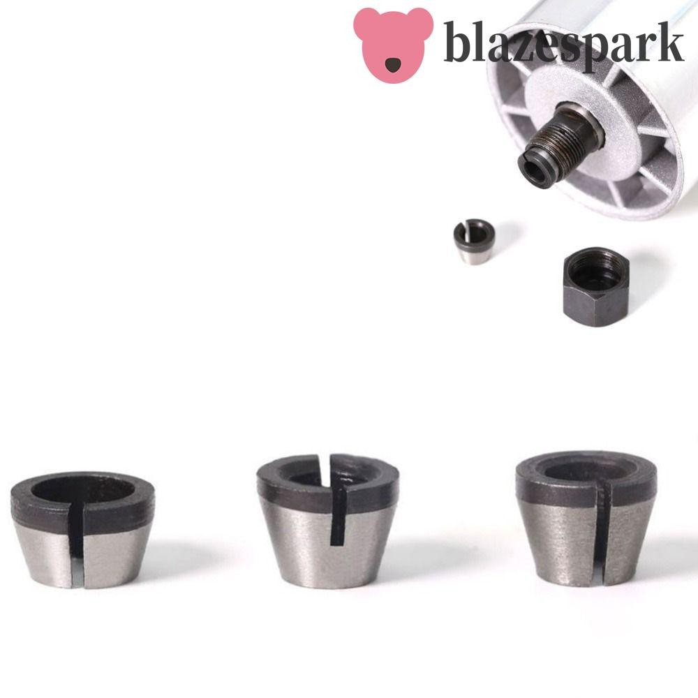 Blazespark Milling Cutter Collet Adapter, 6 มม.6.35 มม.8 มม.เหล็กคาร์บอน Collet Chuck Adapter ...