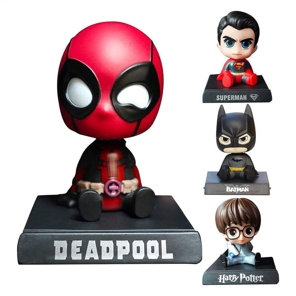 Batman, Deadpool, Superman, Harry Potter Figures - Spring-Loaded Moving ...