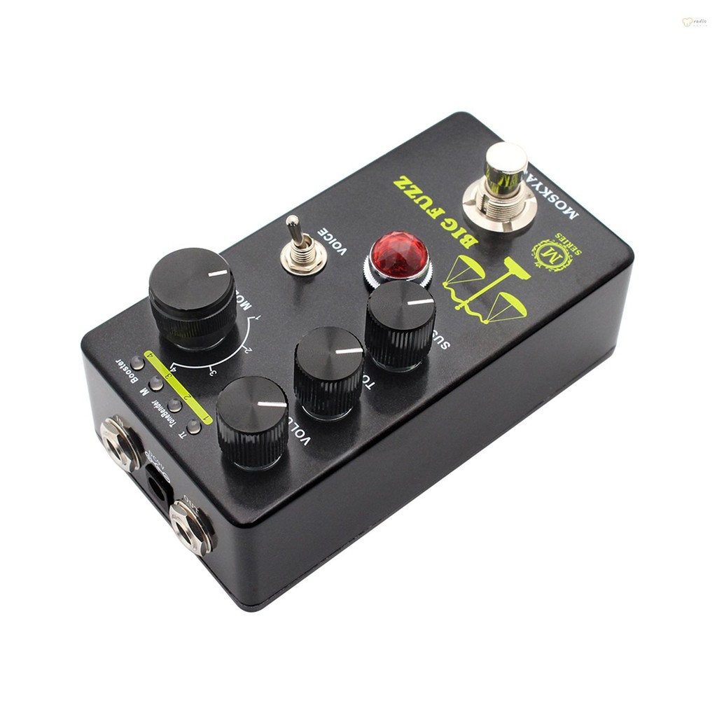 Moskyaudio FUZZ กีตาร์ 4 โหมด Switch & Volume/Tone/Sutain Controls ขนาด ...